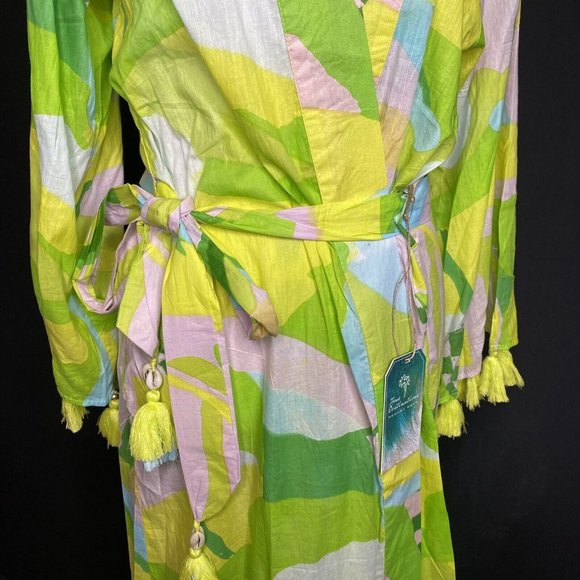 True Destinations | Swim | True Destinations Kimono Robe Medium Retro ...